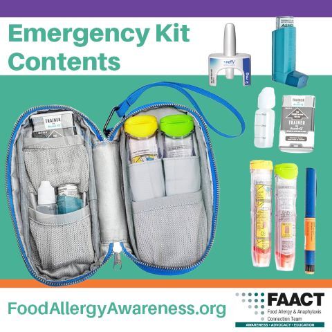 Anaphylaxis Emergency Kit Contents | FAACT